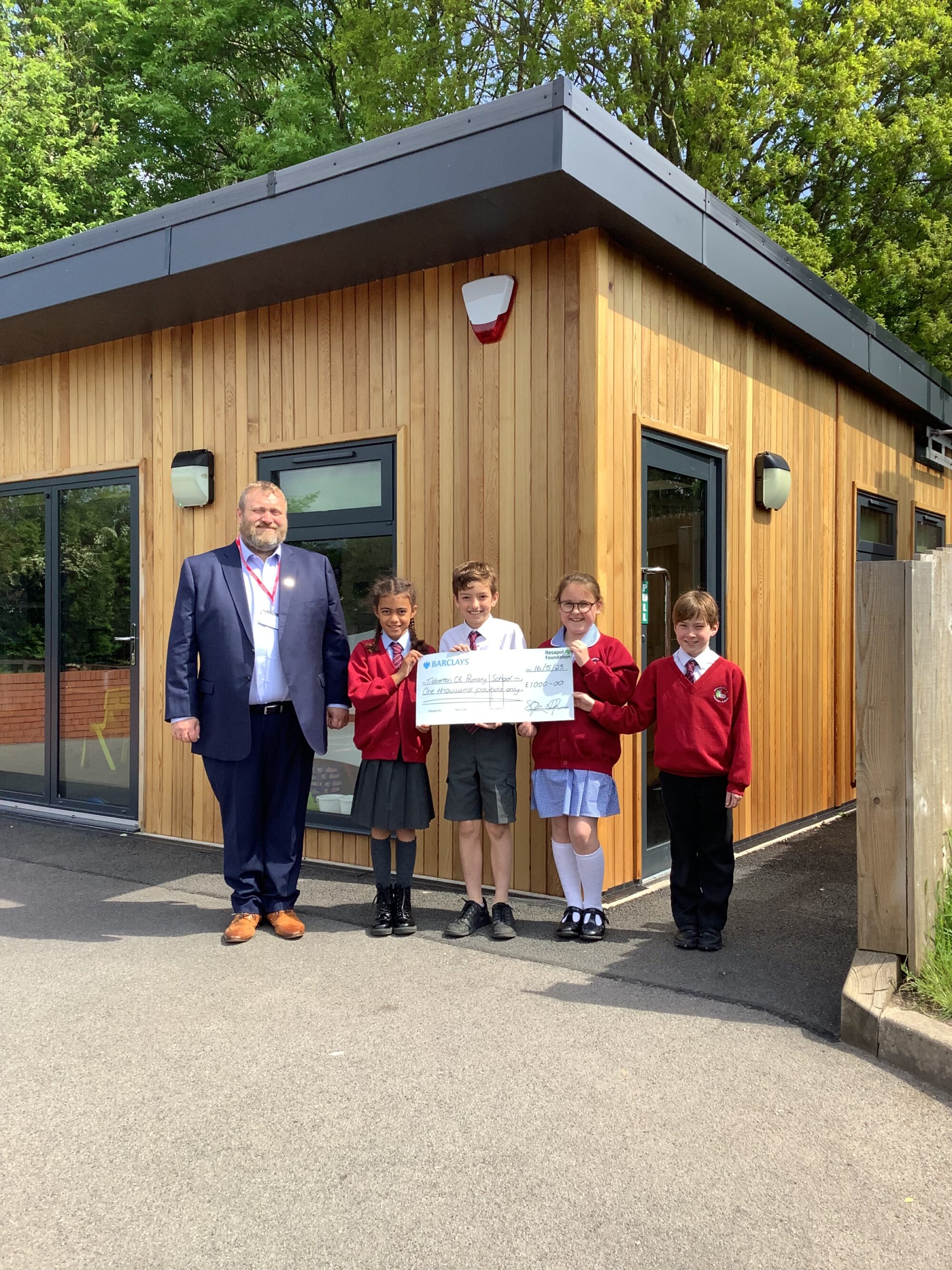 The Resapol Foundation supports Tibberton Primary School
