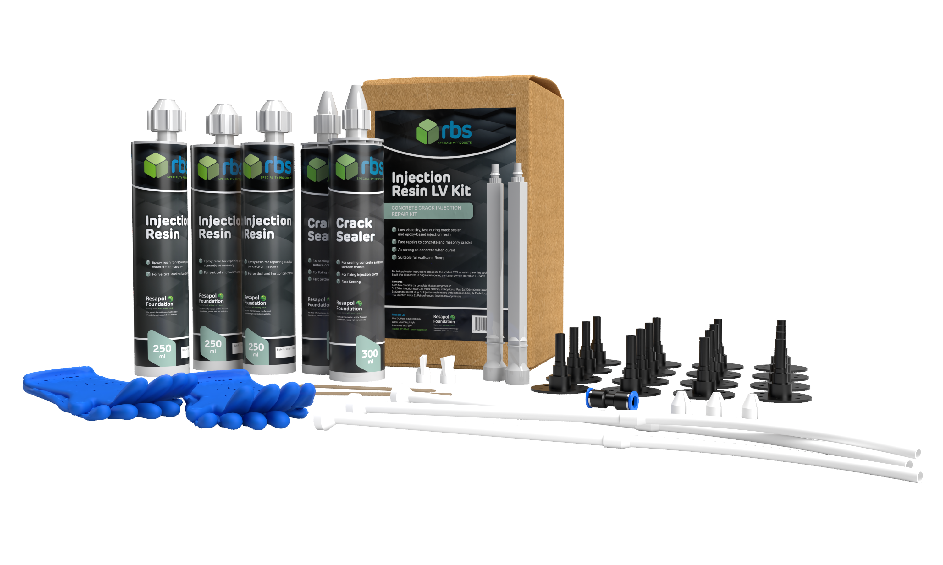 rbs Crack Injection Resin LV Kit - Resapol